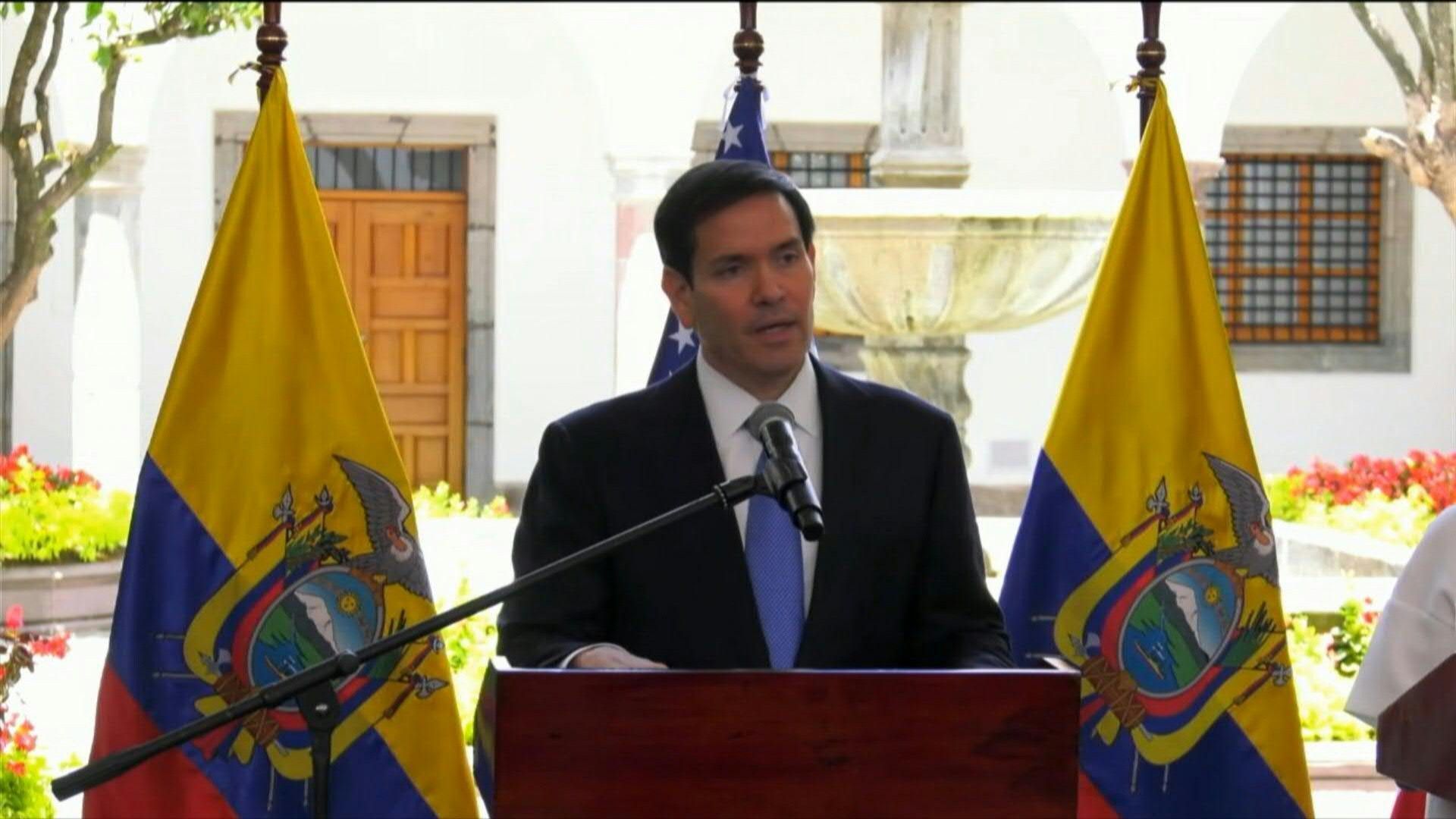 Video: Rubio designates Ecuador gangs as terrorist groups, pledges $20 ...
