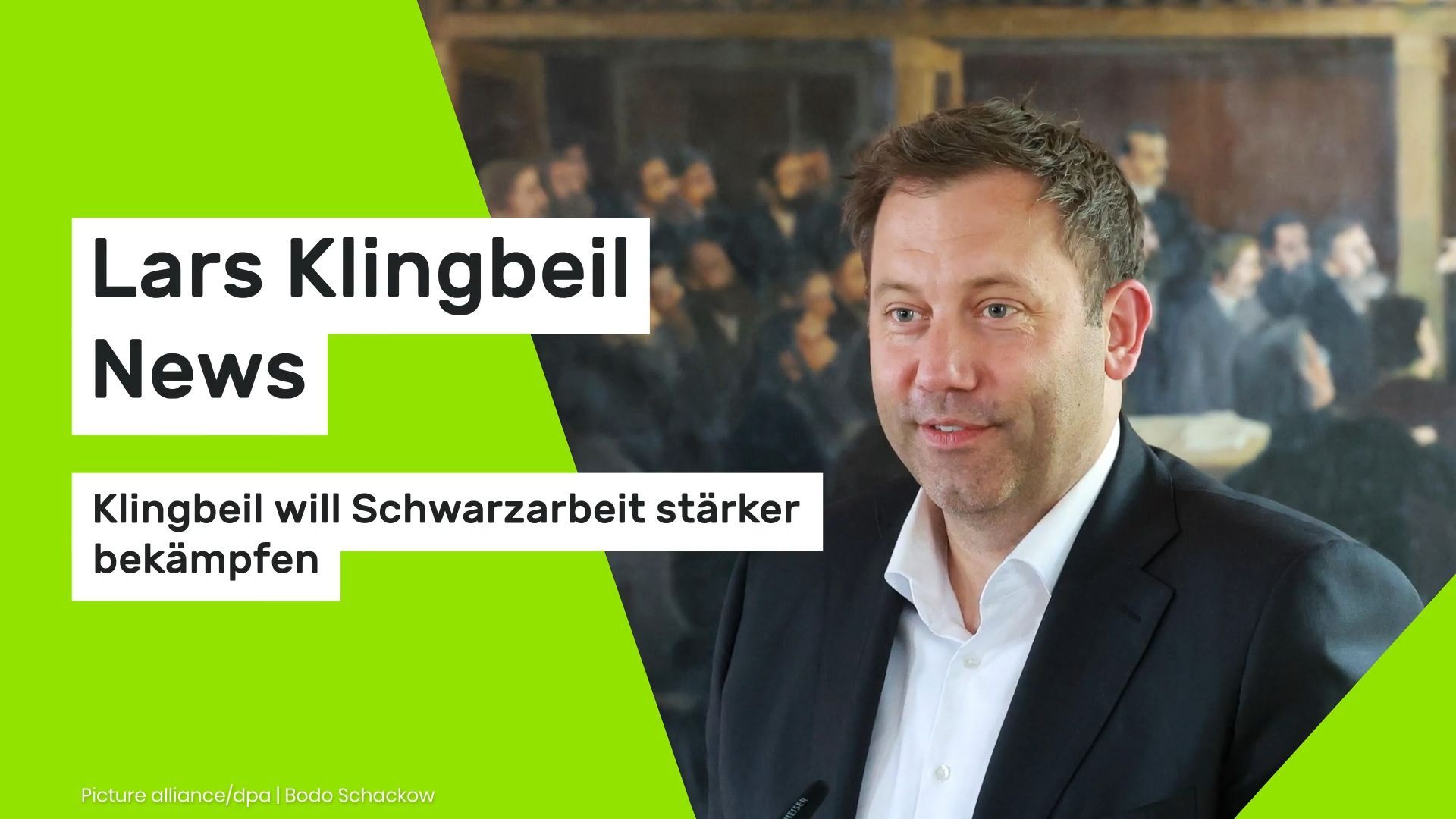 Video: Lars Klingbeil News: Klingbeil will Schwarzarbeit stärker bekämpfen